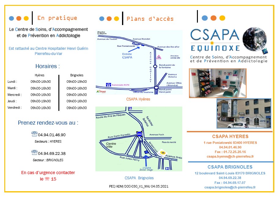 Centre de Soins, d’Accompagnement et de Prévention en Addictologie – Centre Hospitalier Henri Guerin